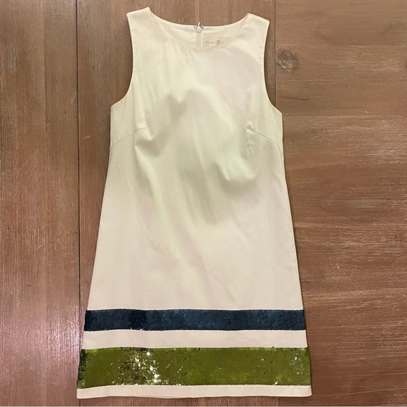 JB by Julie Brown | Dresses | Julie Brown White Dress With Blue Green ...